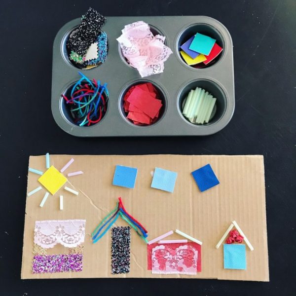 Invitation to Create a Collage on a Cardboard from a Tinker Tray - Day ...