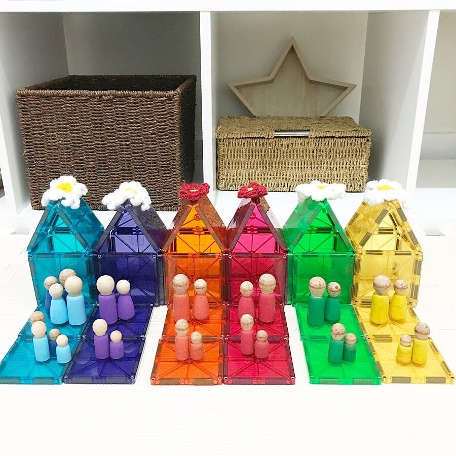 Ways to Play Magnetic Tiles for Endless Creativity - Stories of Play